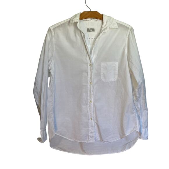 Frank & Eileen | Tops | Frank Eileen Grayson The Hero Shirt White Button Up Cotton Long Sleeve ...